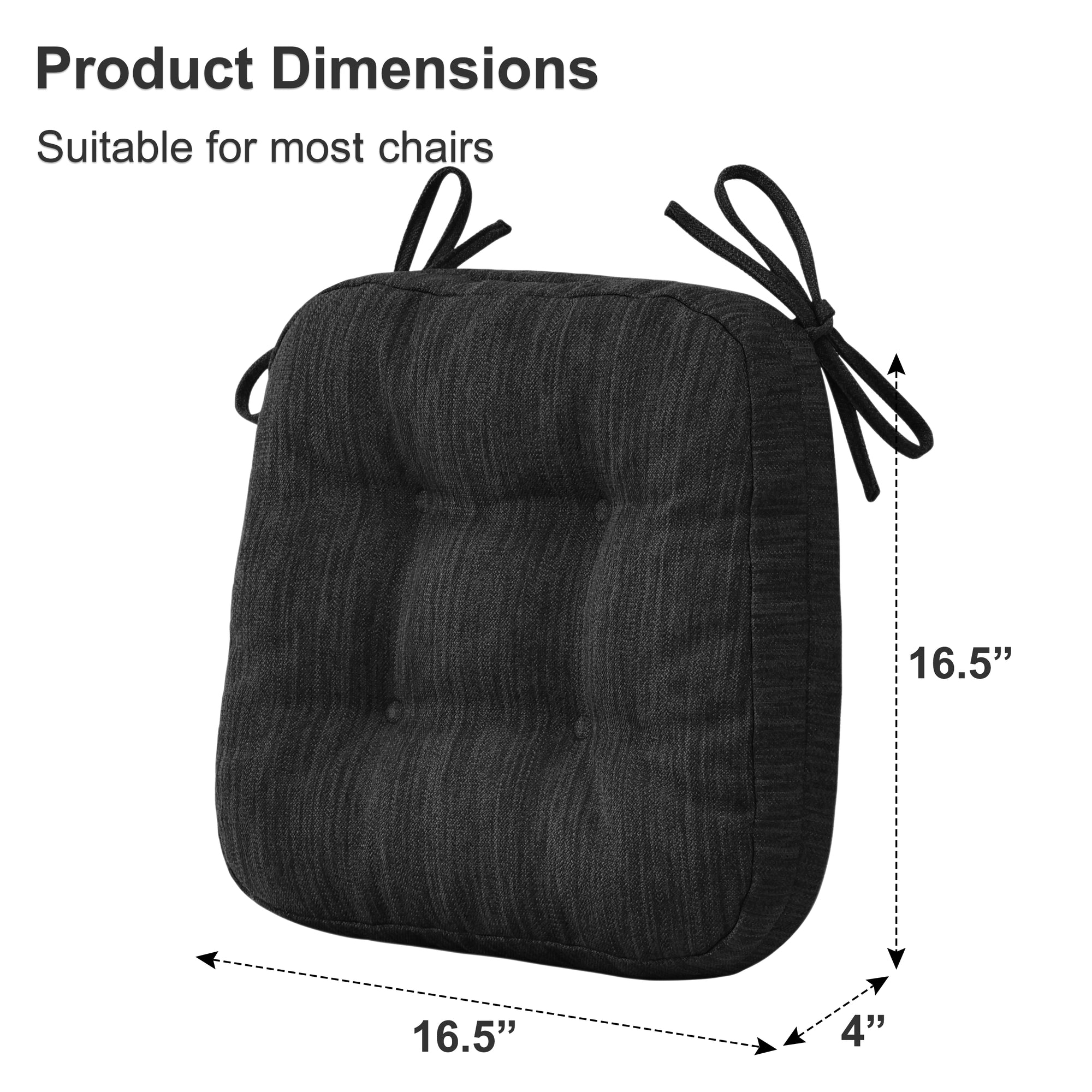 Dual-Layer Memory Foam Dining Chair Cushion